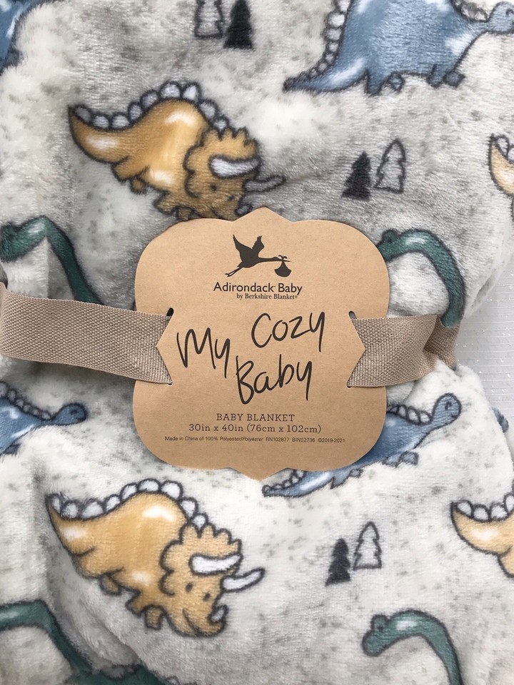 Adirondack Baby My Cozy Blanket Dinosaurs in Dinos T-Rex Boys Light ...