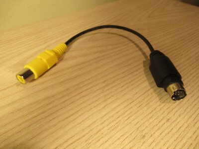 7 PIN S-VIDEO MALE TO AV TV RCA PLUG FEMALE CABLE | eBay