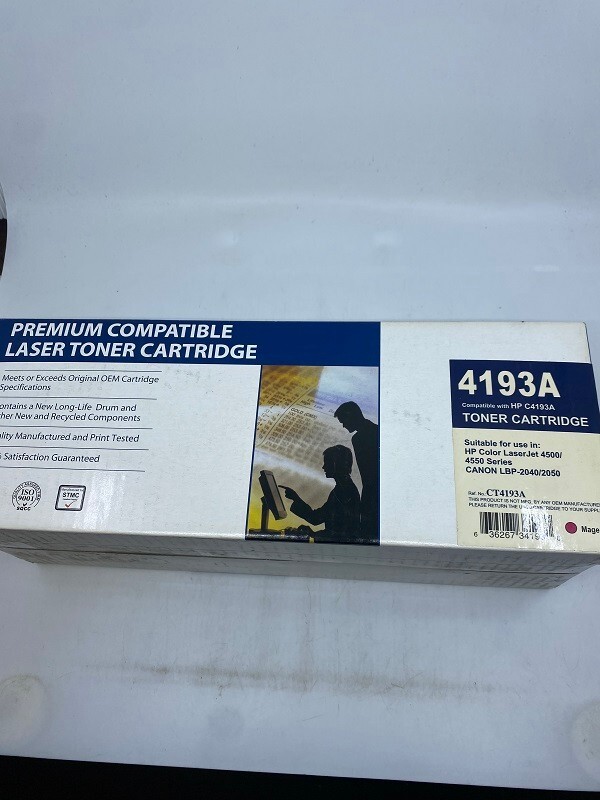 Magenta Laser Toner Cartridge 4193A Premium Compatible HP LaserJet 4500 ...