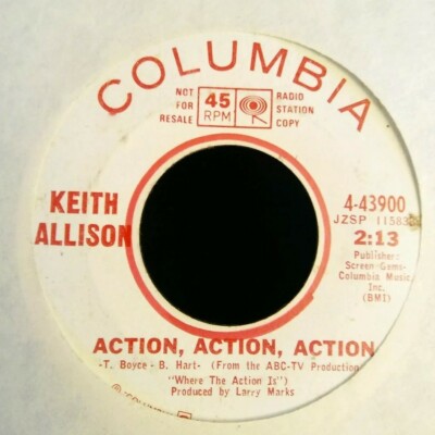 PROMO Keith Allison 45 GLITTER AND GOLD/ACTION ACTION ACTION 4-43900 ...