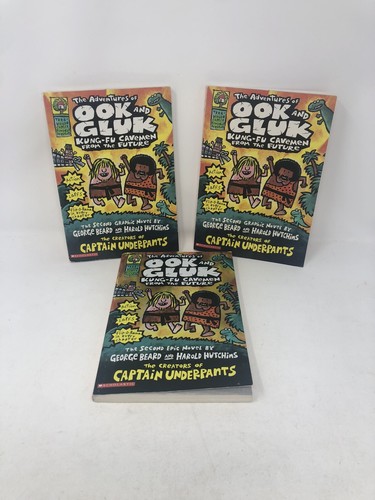 Captain Underpants The Adventures of Ook and Gluk Kung-Fu Cavemen - Lot ...