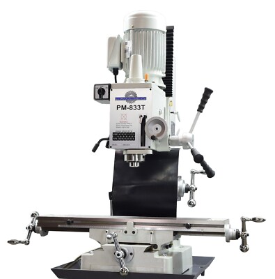 PM-833T ULTRA PRECISION BENCH TOP VERTICAL MILLING MACHINE FREE SHIP ...