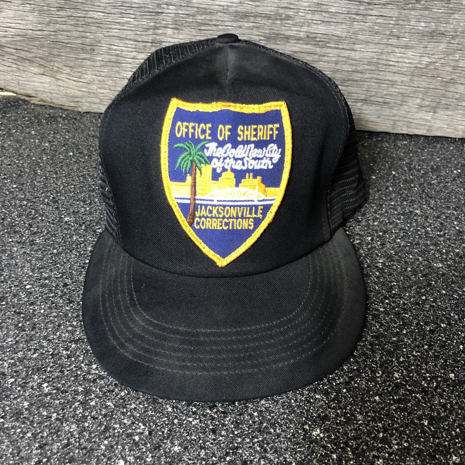 Vintage Jacksonville FL department of corrections snapback trucker hat ...