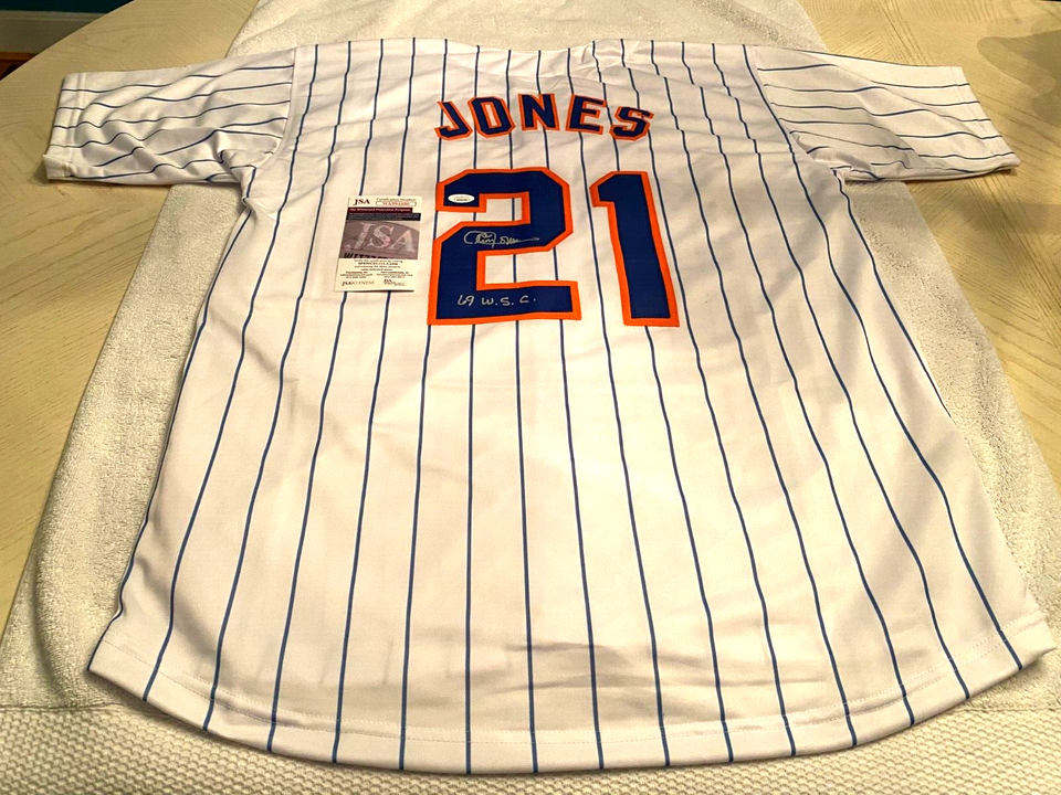 CLEON JONES Signed Mets Home Baseball Jersey -JSA Authenticated | eBay