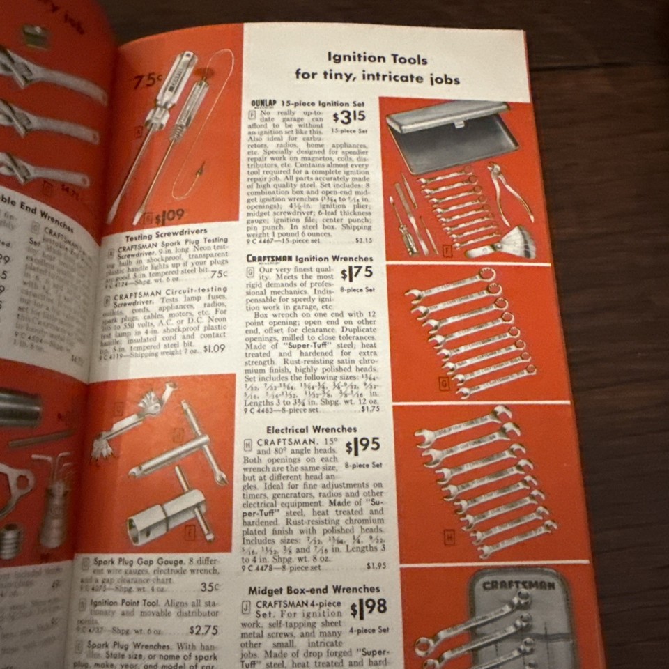 Vintage Sears Craftsman 1952 Mechanics Tools Catalog w/48 pages | eBay