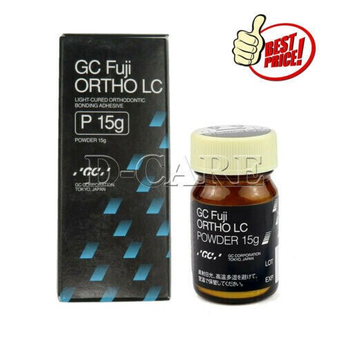 Gc Fuji Ortho LC Light-Cure Bonding Glass Ionomer Cement Powder 15g ...