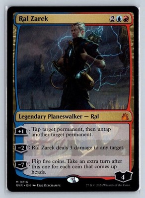 MTG Ravnica Remastered #216 Ral Zarek Mythic Legendary Planeswalker | eBay