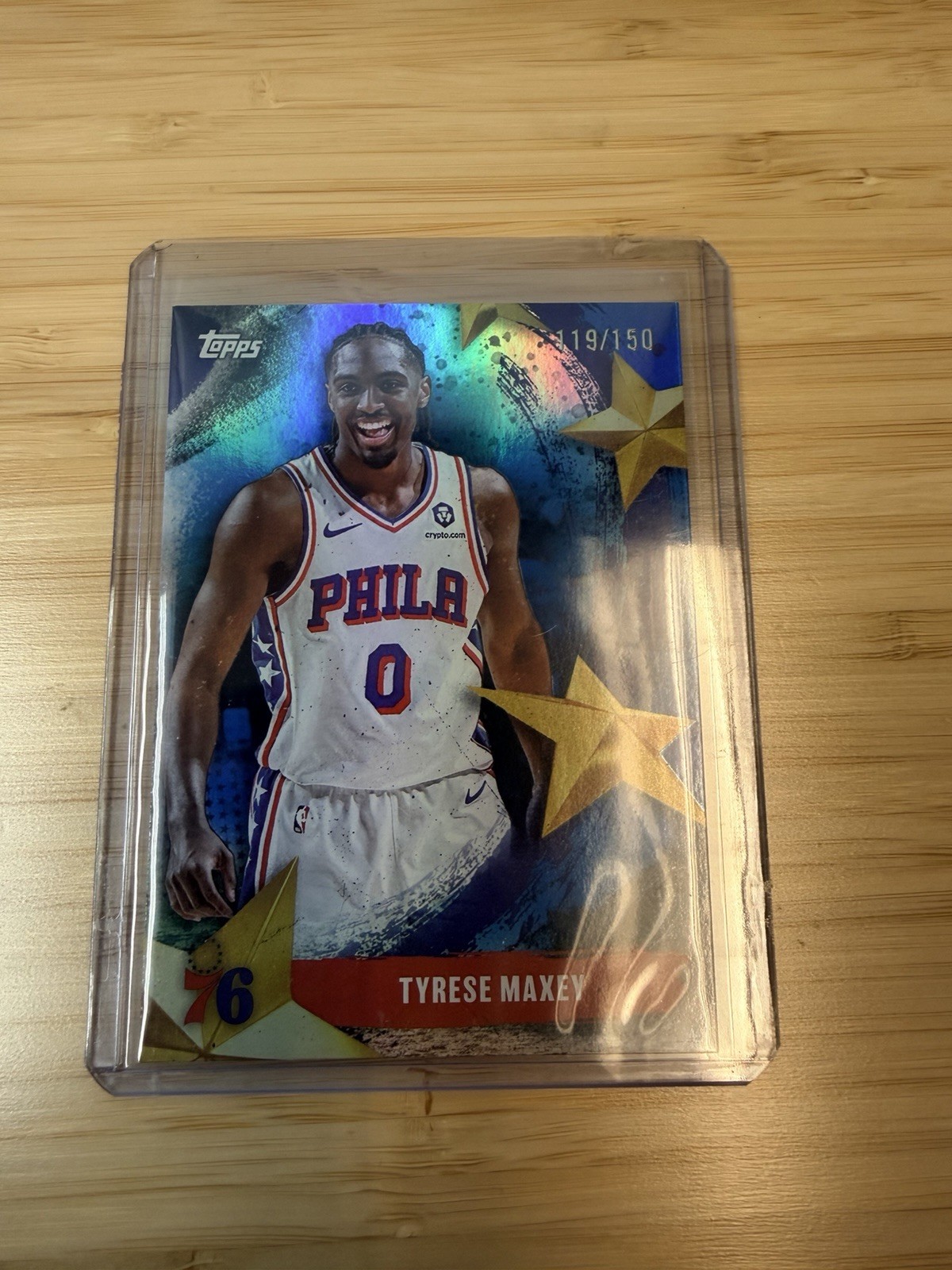 2025-26 Topps Basketball Tyrese Maxey STARS OF NBA Insert #SA-27 76ers ...