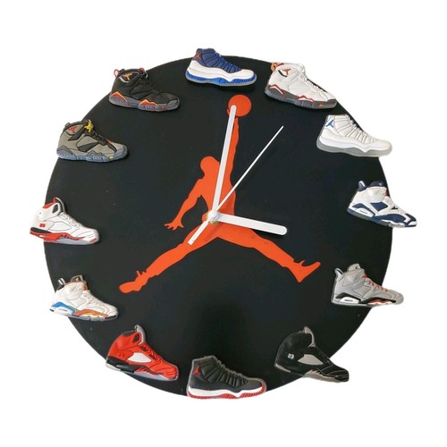 Air Jordan 3D Sneaker Wall Clock Jumpman Shoe Art Decor Retro OG ...