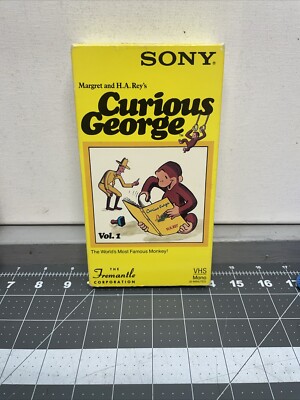 Curious George vol. 1 VHS (rare original 1983 release, 6 animated ...