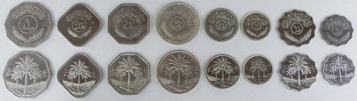 Iraq Coin Set 1969-1990 8 Values Uncirculated | eBay