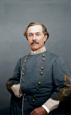 C.S. Gen. Joseph Anderson owner Tredegar IronWorks color Civil War ...