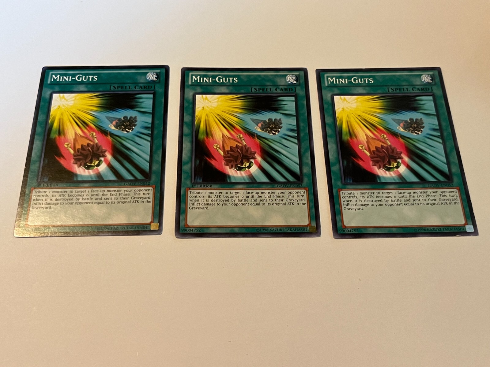 3x Mini-Guts - GAOV-EN052 Yugioh Yu Gi Oh! 3 x3 Playset Mixed | eBay