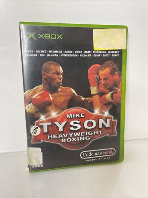 Mike Tyson Heavyweight Boxing (Microsoft Xbox, BLACK LABEL) Complete W ...