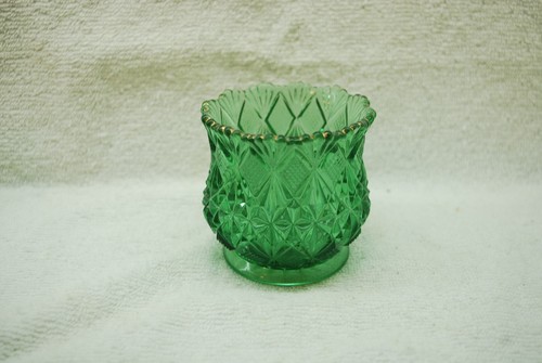 BEAUTIFUL VICTORIAN EAPG MCKEE GREEN TEUTONIC SMALL OPEN SUGAR BOWL ...