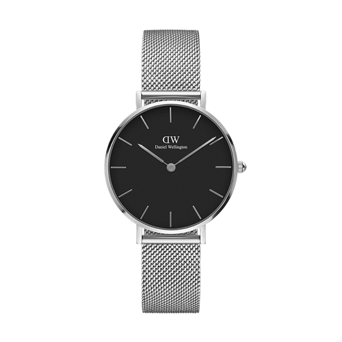 Daniel Wellington Petite 36mm Sterling Black Dial Watch DW00100304 ...