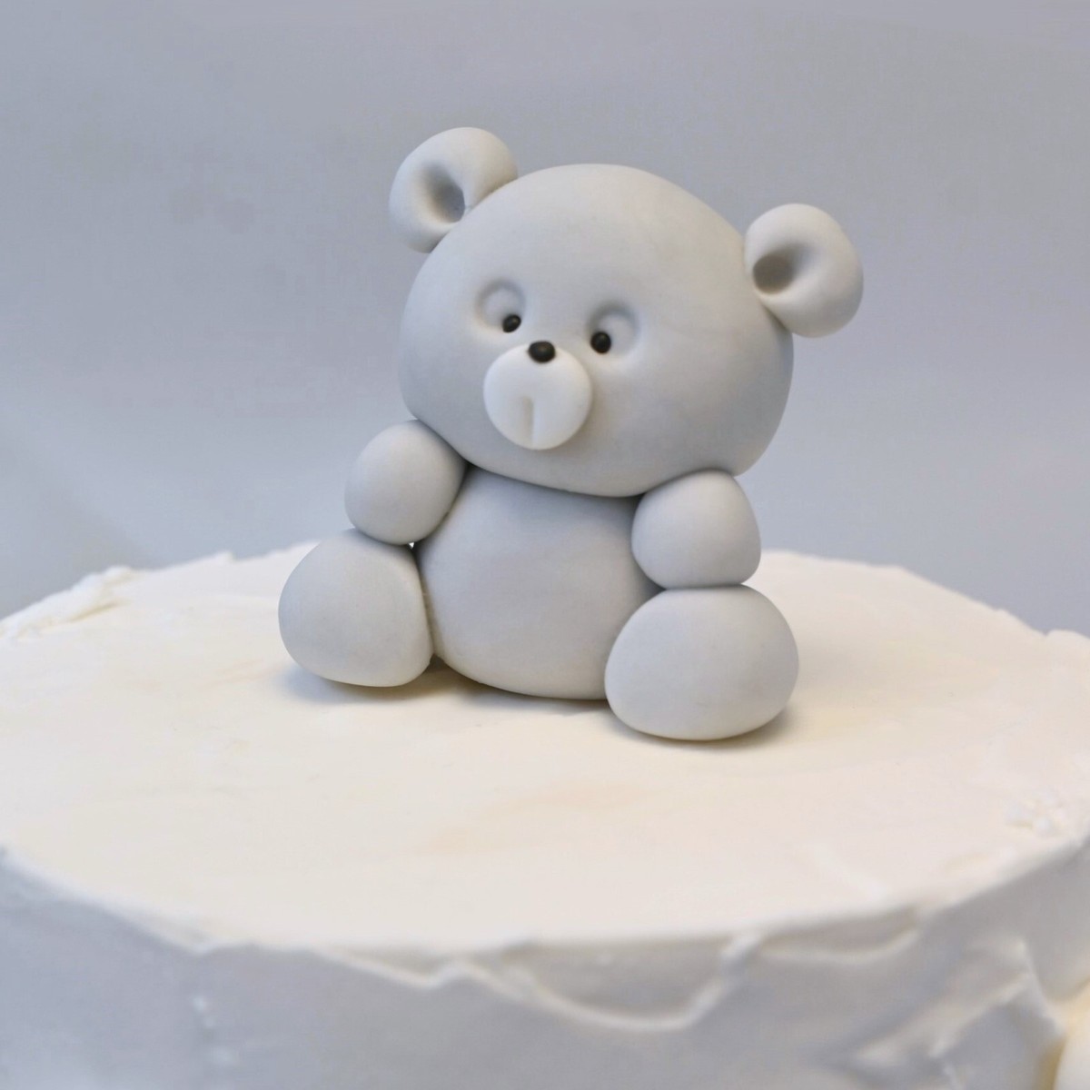 White Bear Cake Toppers Luxury Gender Reveal Cake Decoration Teddy
