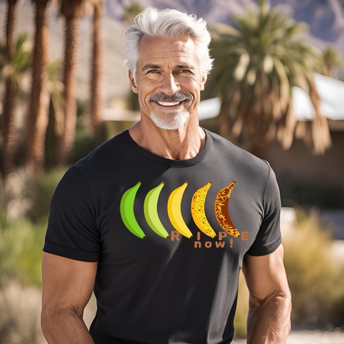 RIPE Now BANANA sexy Daddy Novelty Fruit 100% Cotton Black Edition T ...