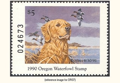 HALFPRICEDUCK Oregon Duck Stamp 1990 $5.00 | eBay UK