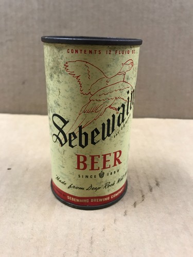 Vintage Sebewaing Empty Flat Top Beer Can SEALED UNOPENED MICHIGAN | eBay
