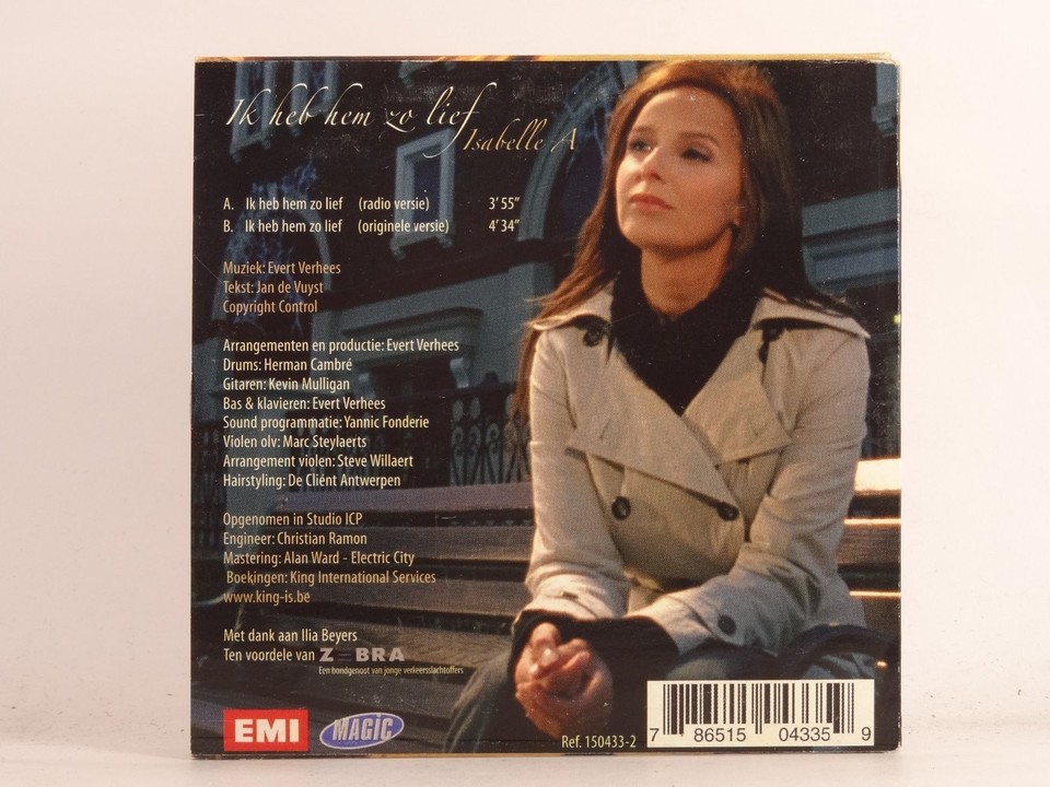 ISABELLE A IK HEB HEM ZO LIEF (A15) 2 Track CD Single along with Card ...