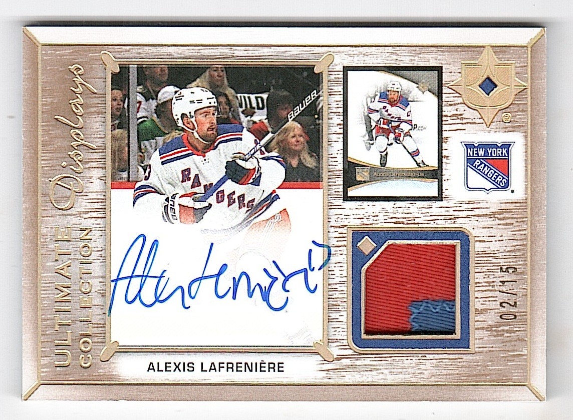 2022-23 Ultimate Collection Displays Alexis Lafreniere Rangers Patch ...