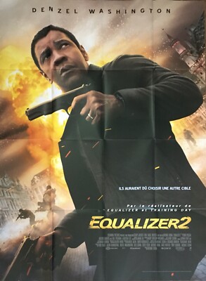 Affiche Cinéma EQUALIZER 2 120x160cm Poster / Denzel Washington / Pedro ...