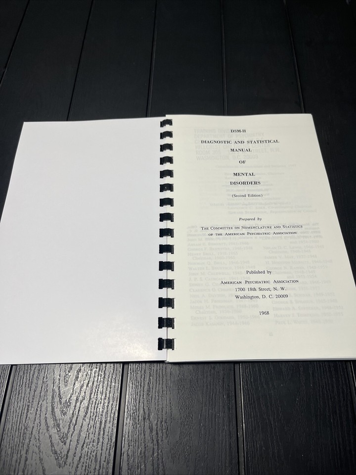 Diagnostic And Statistical Manual DSM-ll 2nd Edit Copy, Reprint, Brand ...