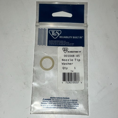 T&S 001048-45 BRASS & BRONZE WORKS Nozzle Tip Washer | eBay