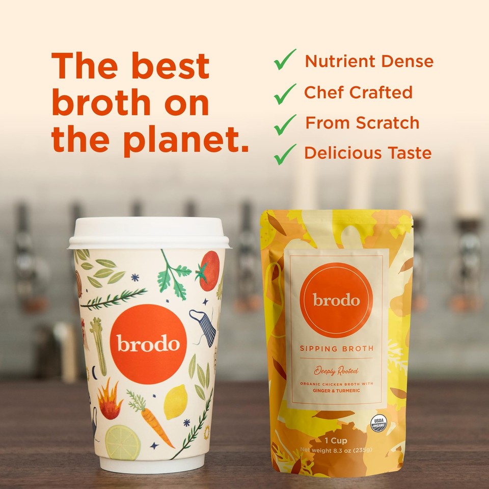 Brodo Turmeric-Ginger Organic Deeply Rooted Broth | Nutrient Dense Chef ...