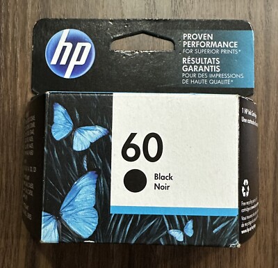 HP 60 Black Ink Cartridge Works with DeskJet D1660, D2500, D2600 ...
