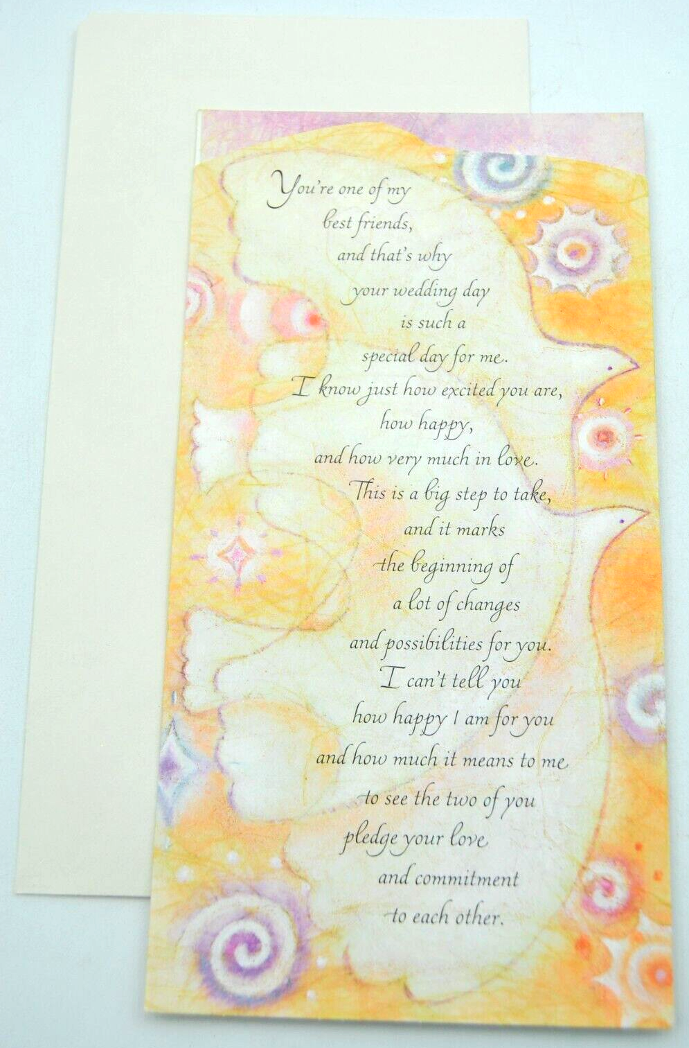 (4) Hallmark BETWEEN YOU AND ME Cards Love, Wedding, Encouragement w ...