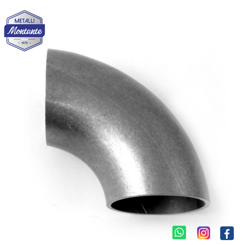 Curve a Saldare in Acciaio Inox 304 a 90° Spessore 1,5 mm Da 38 a 76 mm ...