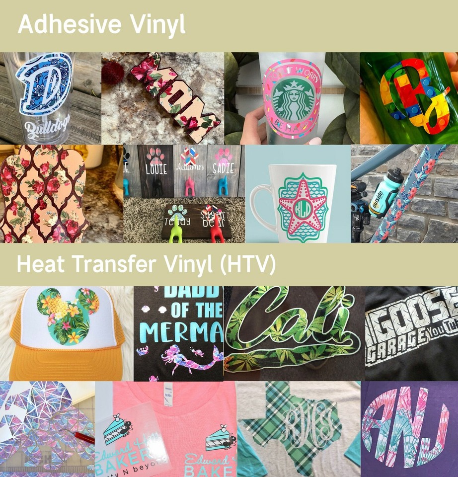 Orchids Hibiscus Floral Pattern HTV, Printed HTV, Adhesive Vinyl-104 | eBay