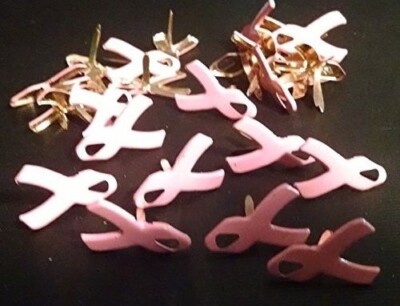 Breast Cancer Awareness Ribbon Brads - Bulk25pc | eBay
