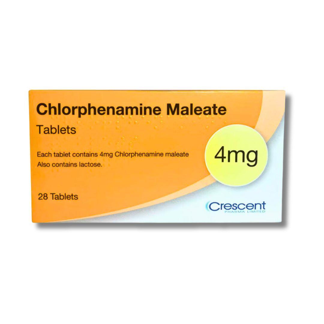 Chlorphenamine 4mg Tablets x28 Antihistamine | Hayfever & Allergy ...