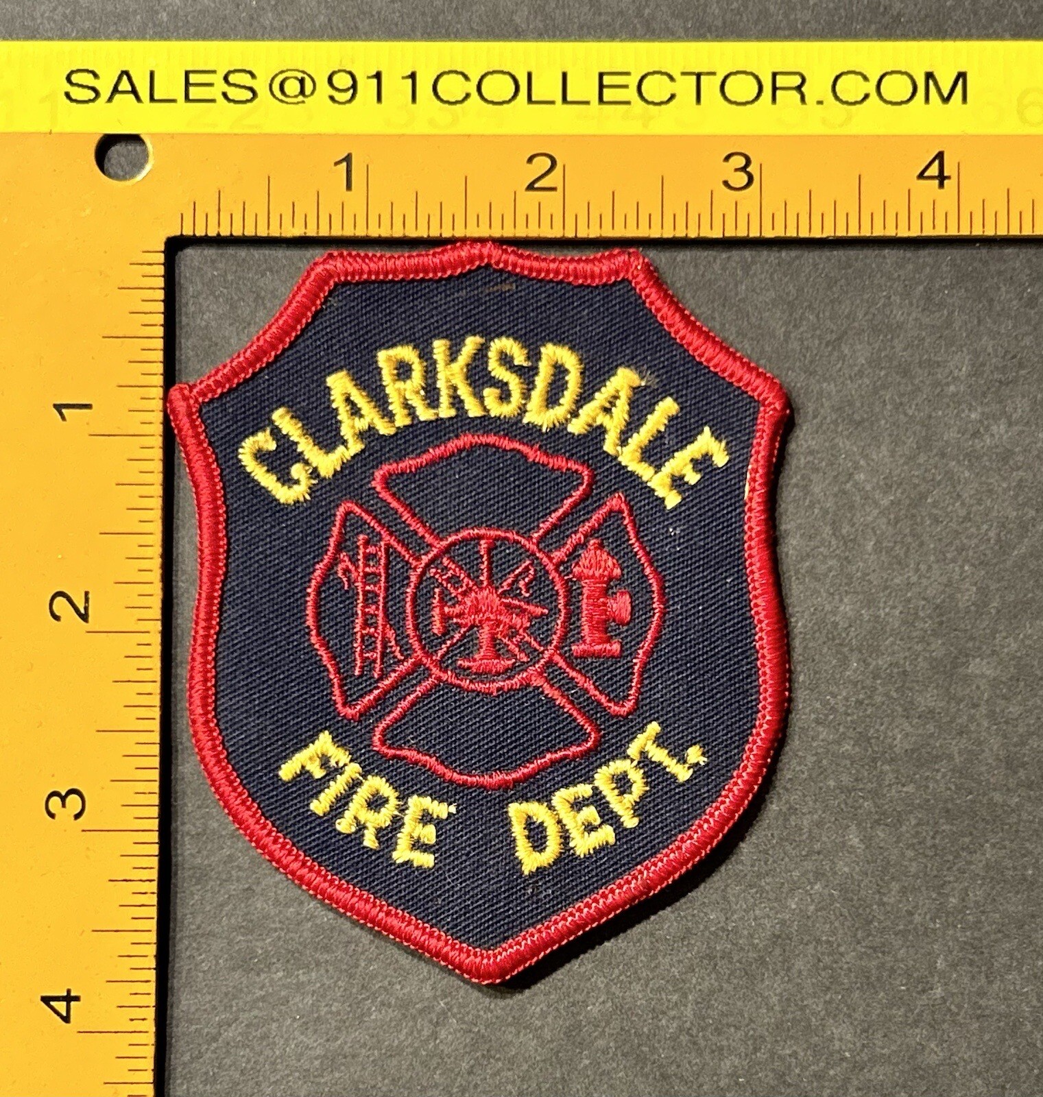 VINTAGE MISSISSIPPI MS CLARKSDALE FIRE DEPT PATCH COAHOMA COUNTY ...