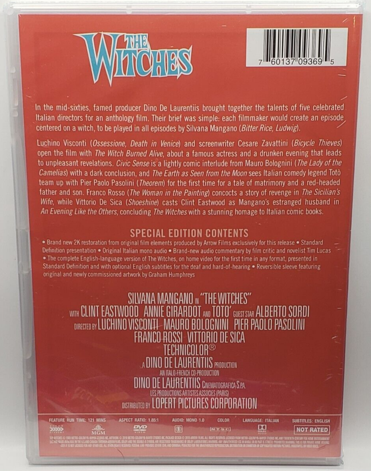 The Witches (DVD, 1967, Arrow Special Edition) Clint Eastwood, Silvana ...