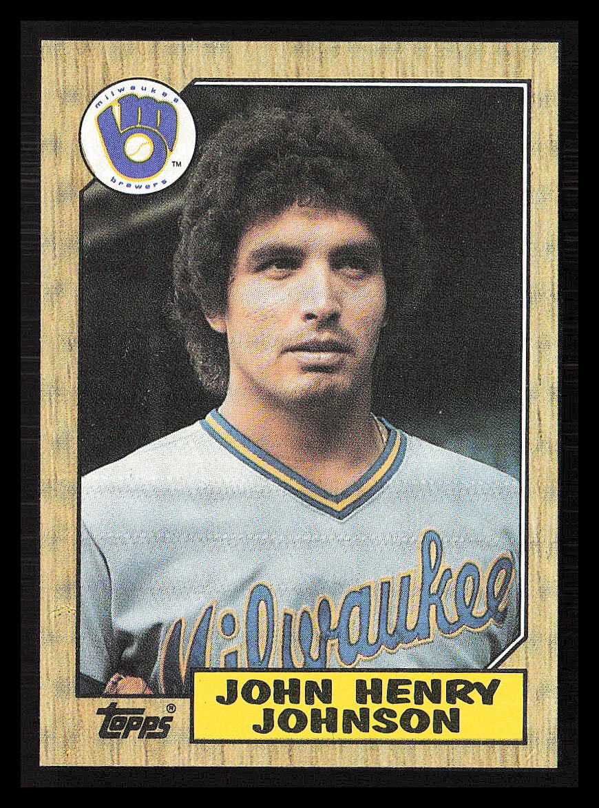 John Henry Johnson 1987 Topps #377 Milwaukee Brewers | eBay