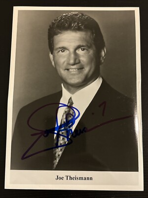 Joe Theismann Washington Redskins Signed 5x7 Picture | eBay