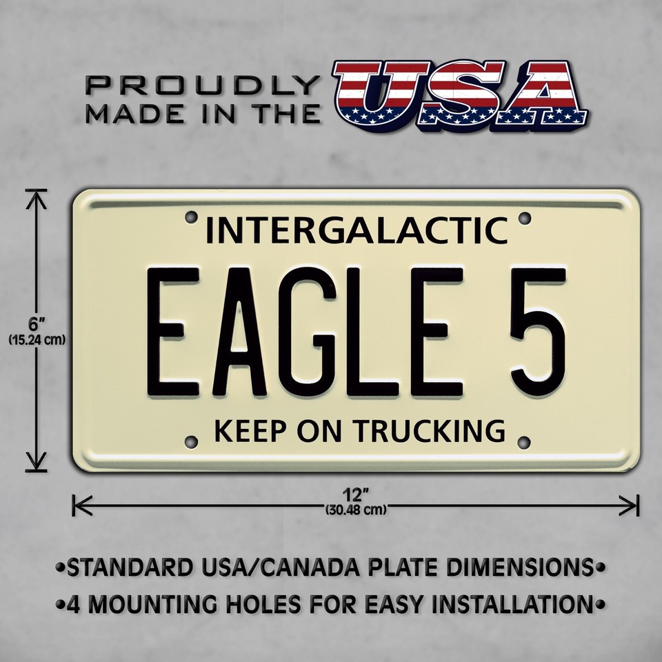 Spaceballs | Mel Brooks | Winnebago | EAGLE 5 | Metal Stamped Prop ...