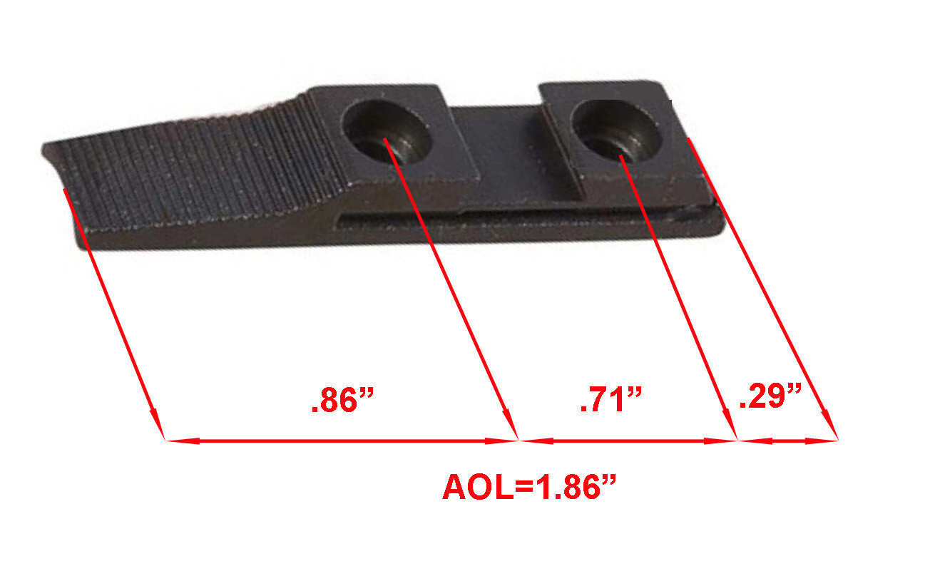 Marlin Front Sight Ramp Old Style with .701" ctc hole spacing ...
