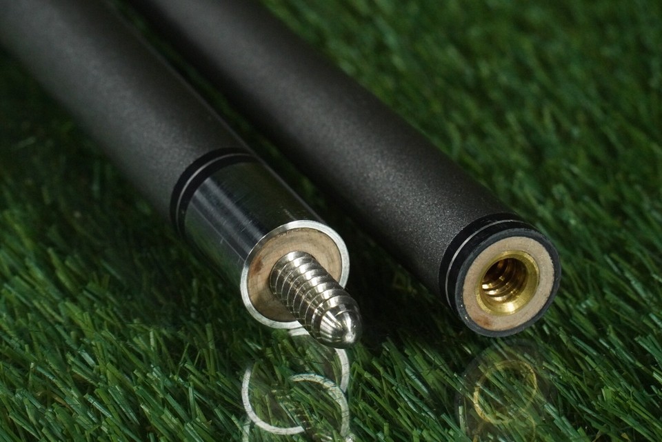 HALEX TITANIUM 19 OZ 58" BILLIARDS POOL CUE STICK, GRAY / BLACK ~ NICE ...