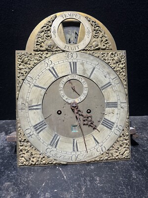 Antique JOS Clark Tempus Fugit Grandfather Spare Clock Parts 18th ...