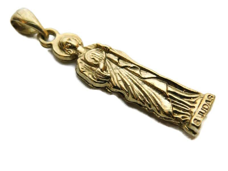 3D San Judas Pendant 14k Yellow Gold | eBay