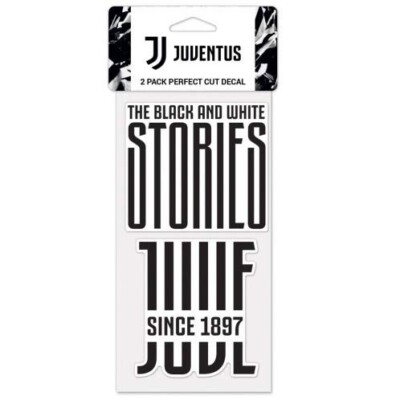 Juventus FC Set of 2 Die Cut Decal Stickers Perfect Cut 3x3 Inches ...