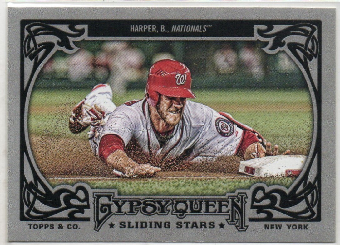 Bryce Harper 2013 Gypsy Queen Sliding Stars Insert Card #SS-BH | eBay