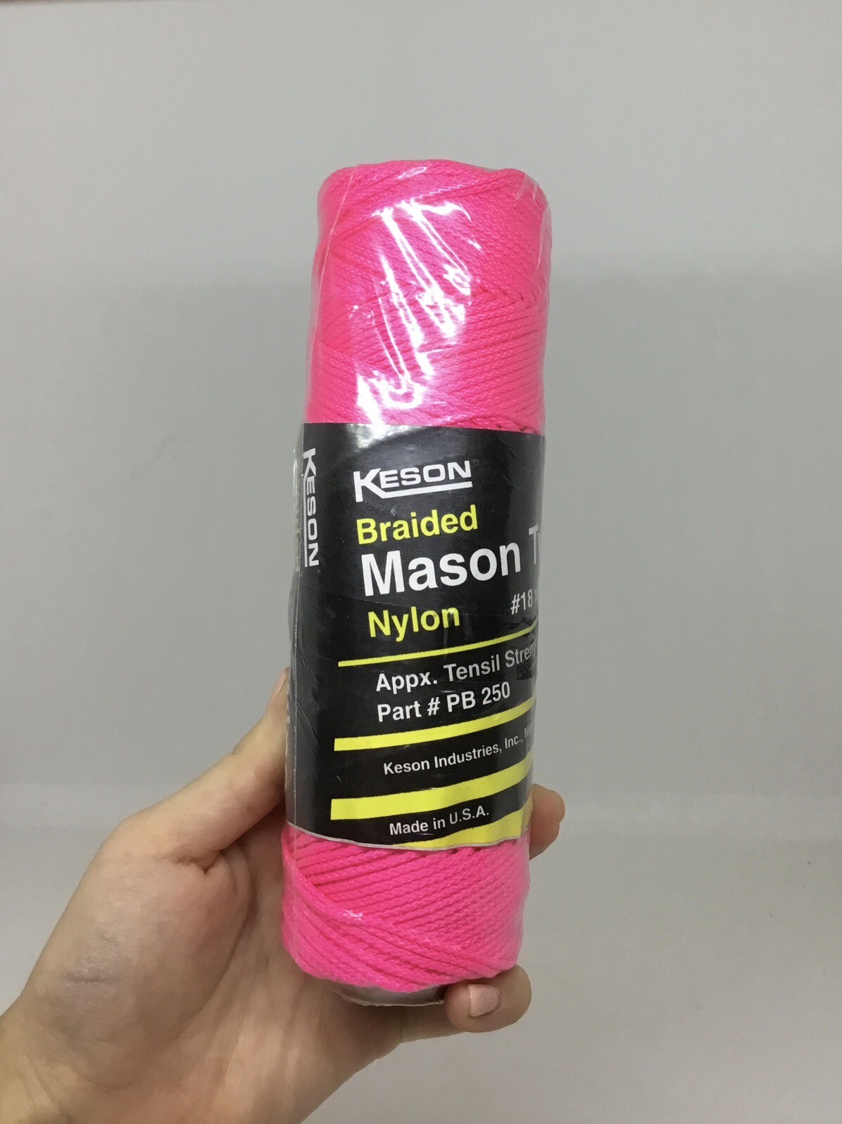 Keson PB250 250 Foot Braided Mason Twine in Pink | eBay