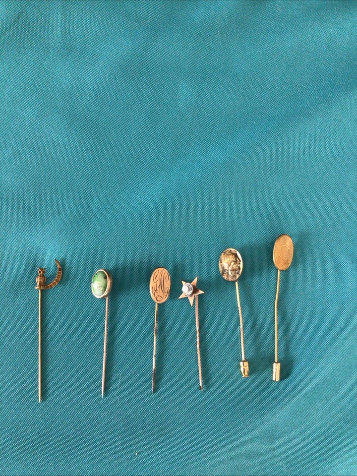 Collection Of 6 Vintage Stick Pins | eBay