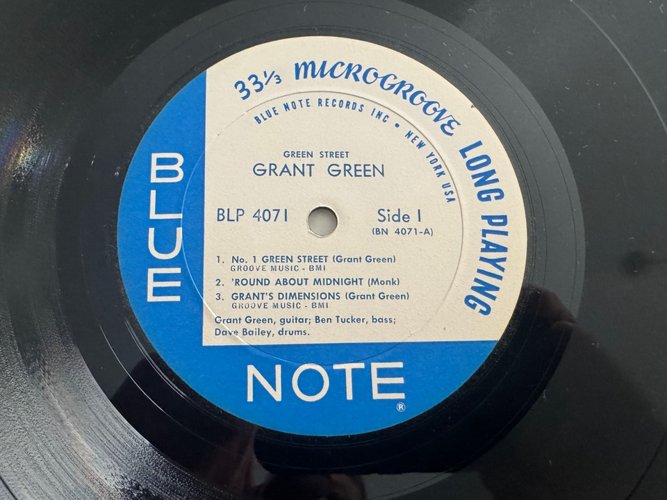Grant Green Blue Note 4071 LP "Green Street" NY,USA Ear DG RVG VG++ ...